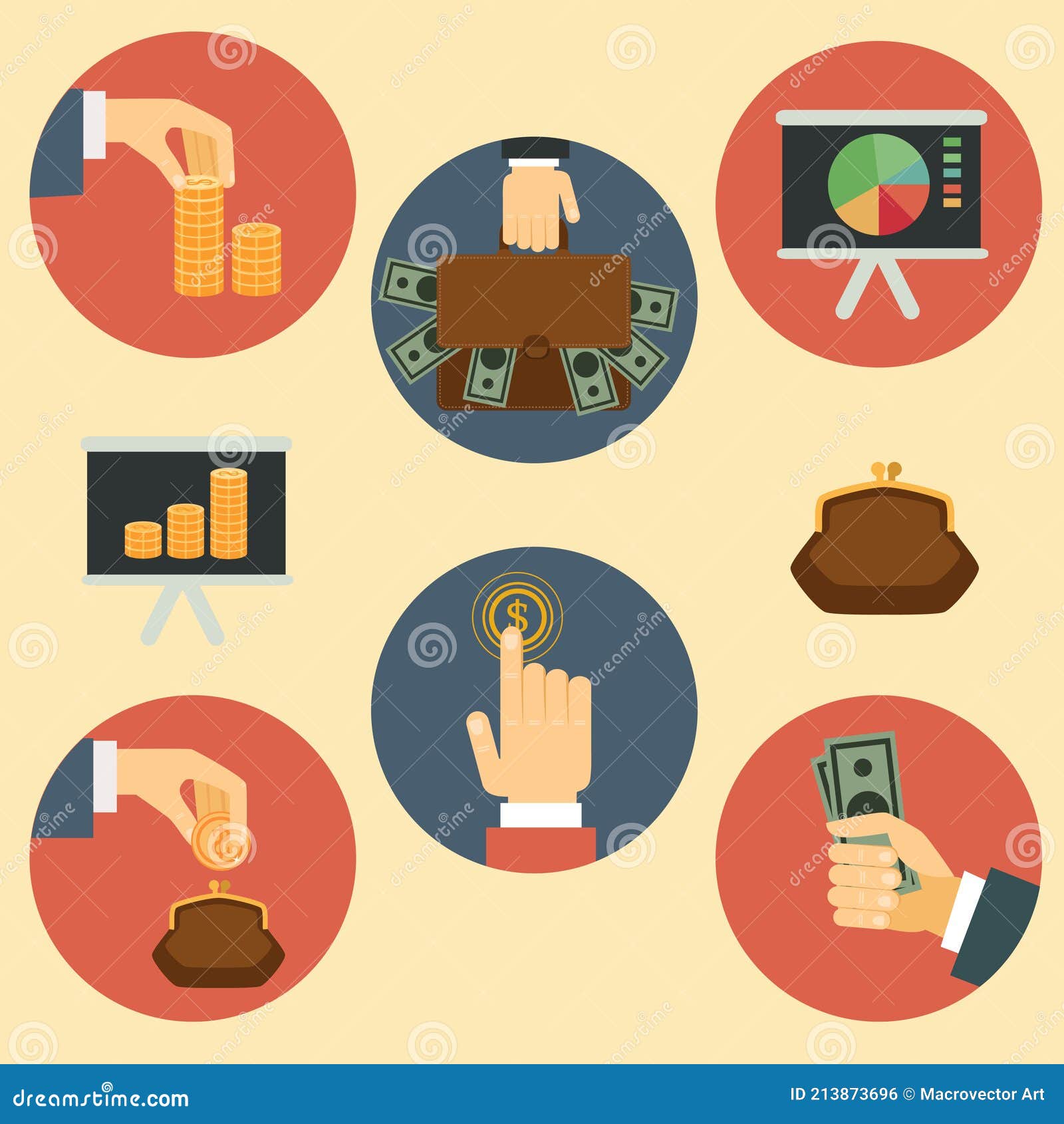 Finance, Money and Analytics Illustrations Stock Vector - Illustration ...