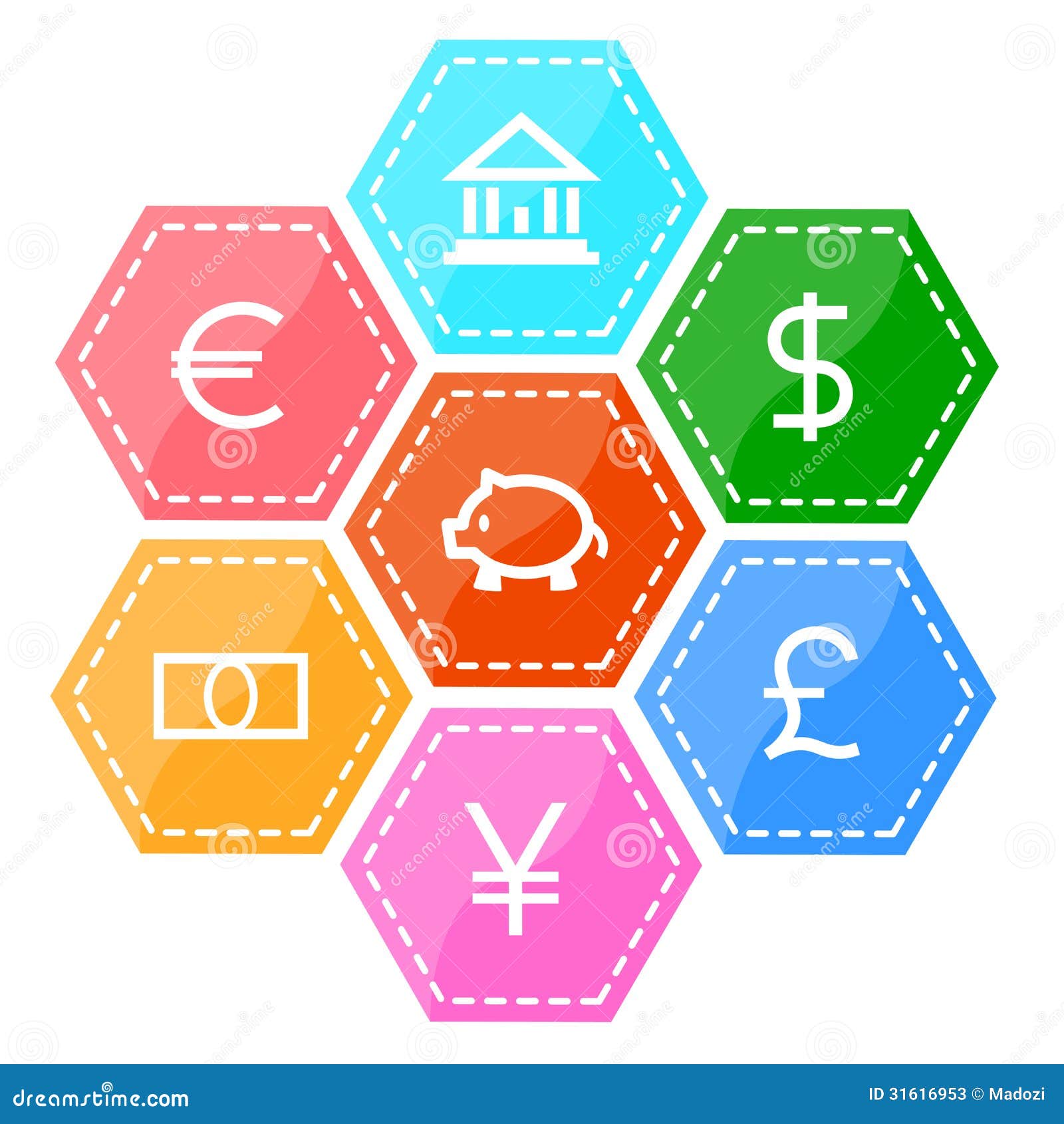 Finance and money icon set stock illustration. Illustration of ...