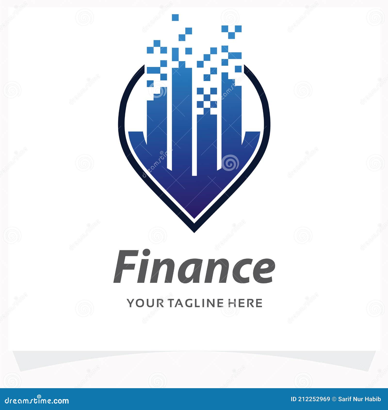 Finance Point Logo Design Template Stock Vector - Illustration of idea ...
