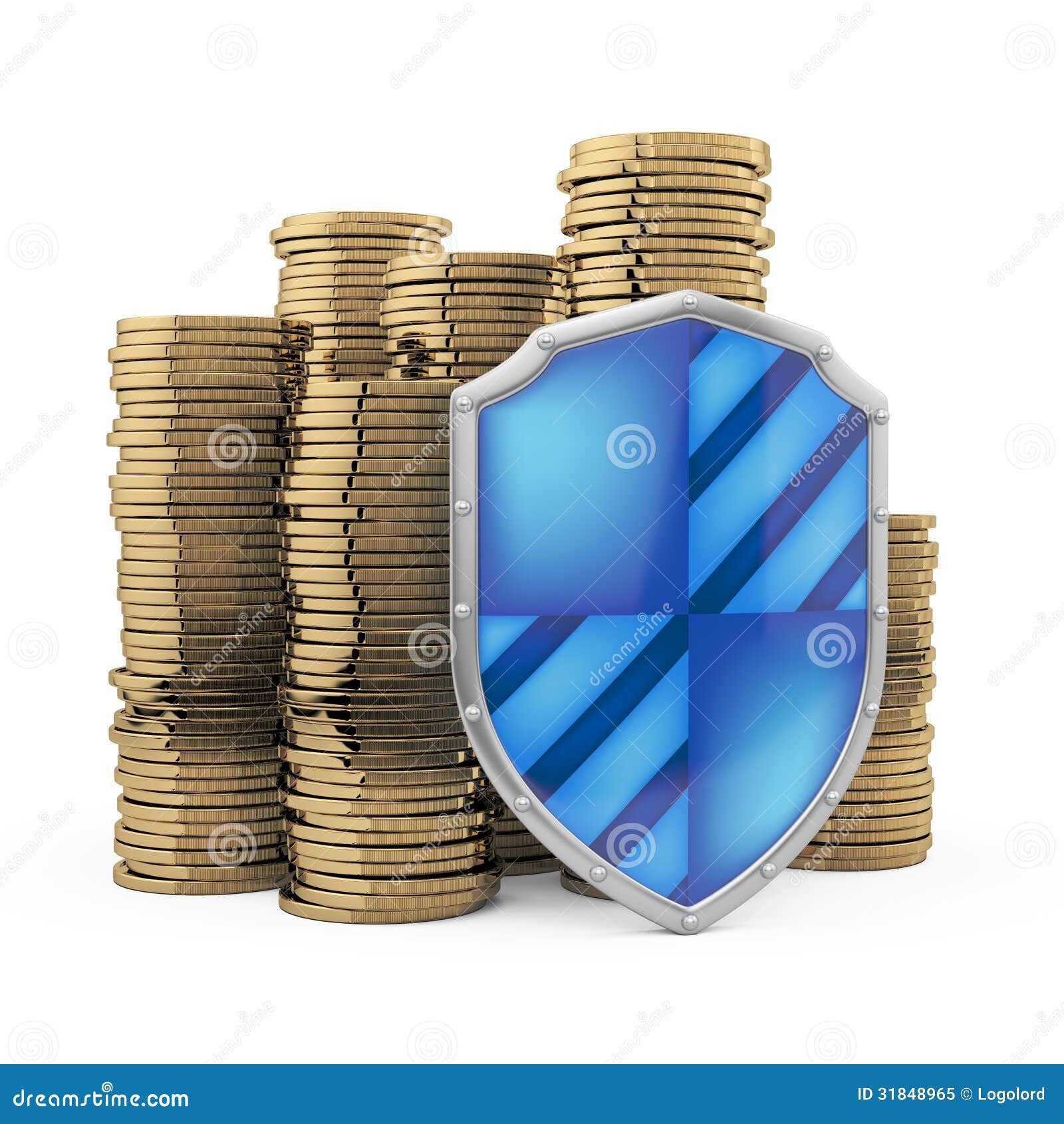Finance protection concept stock illustration. Illustration of safety ...