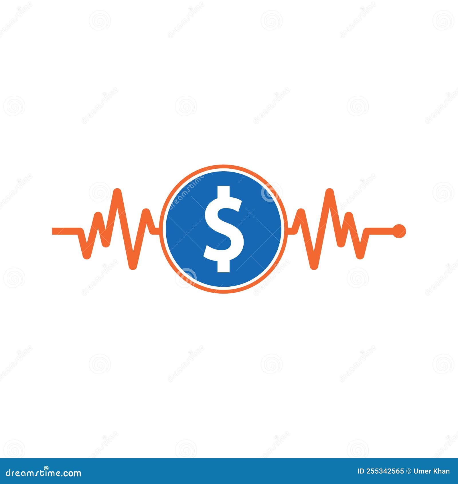 Finance Pulse Logo Designs Concept. Stock Vector - Illustration of ...
