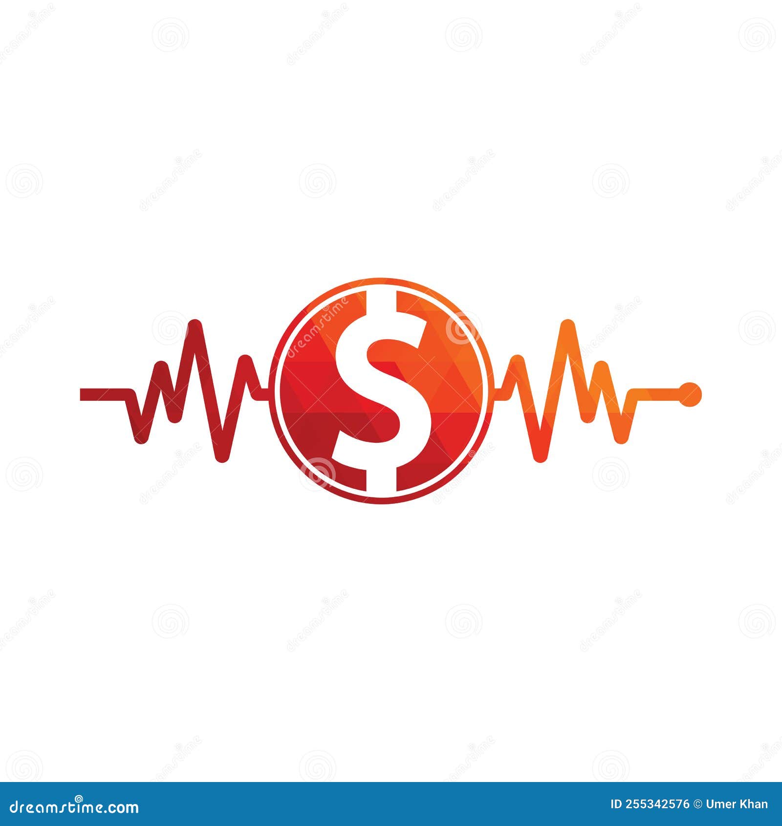 Finance Pulse Logo Designs Concept. Stock Vector - Illustration of gold ...