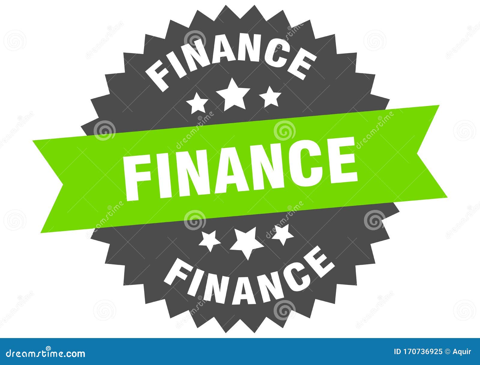 Finance Sign. Finance Circular Band Label. Finance Sticker Stock Vector ...