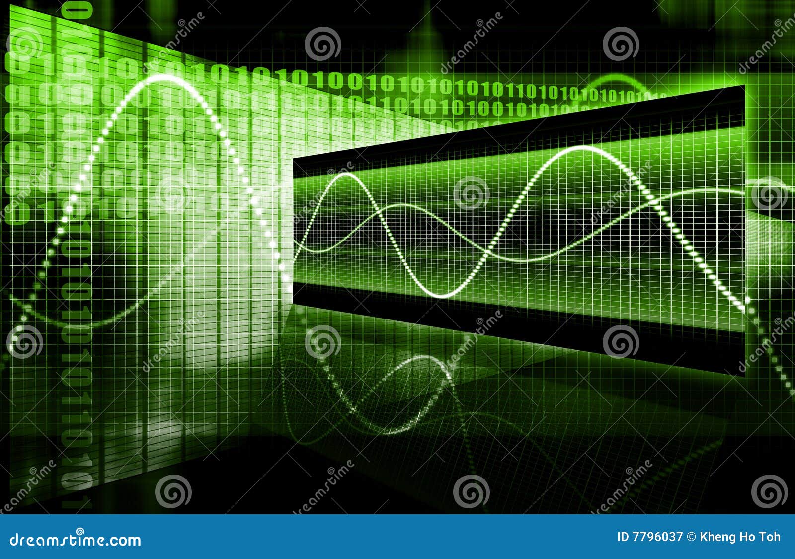 Finance Spreadsheet Tech Graph Stock Illustration - Illustration of ...