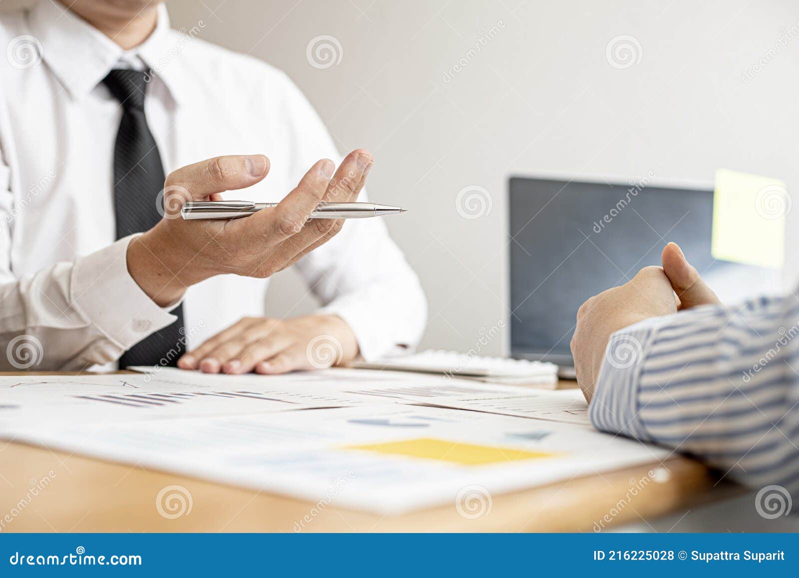 Finance Staff are Presenting Financial Information To Finance Managers ...