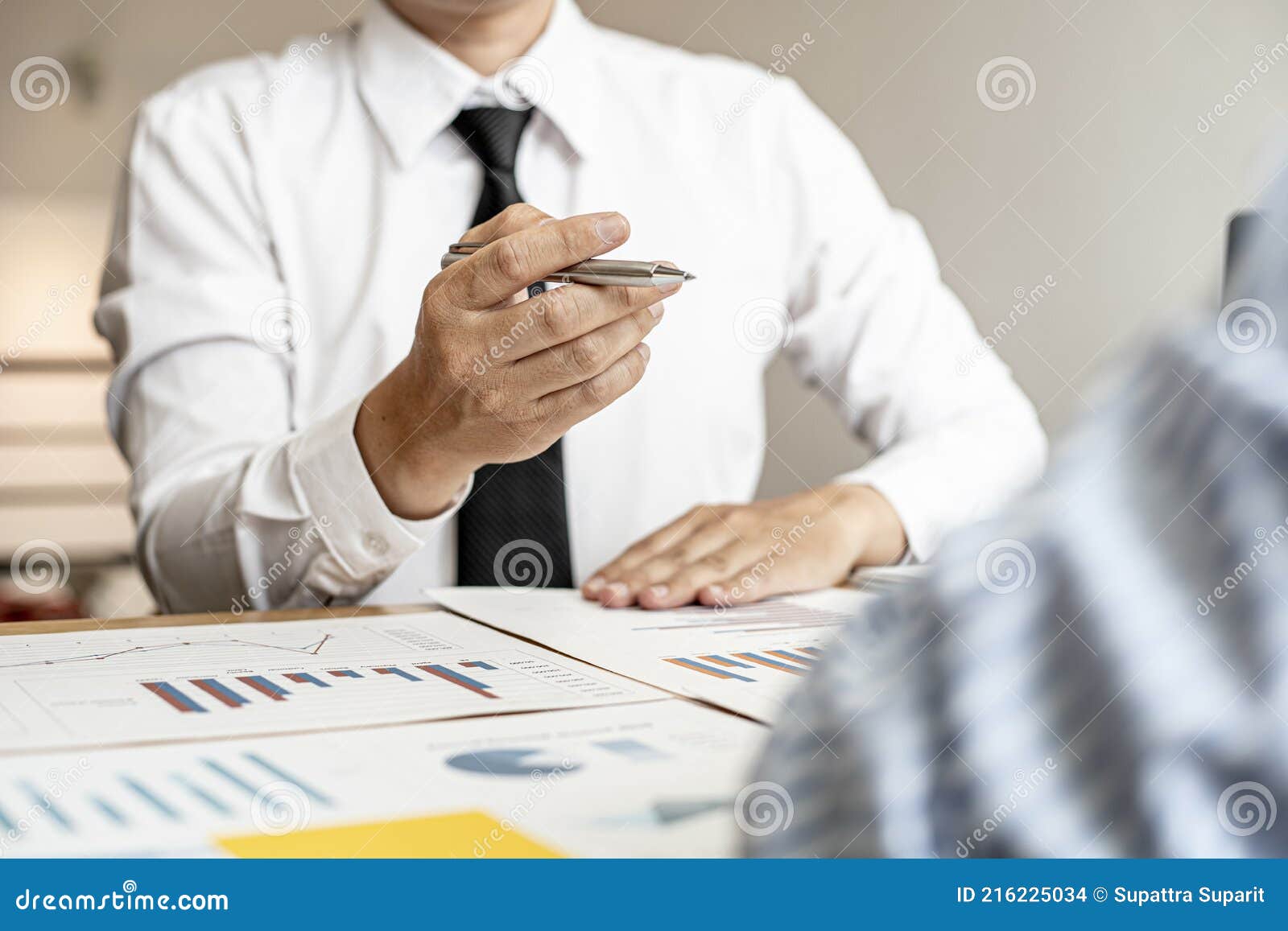 Finance Staff are Presenting Financial Information To Finance Managers ...