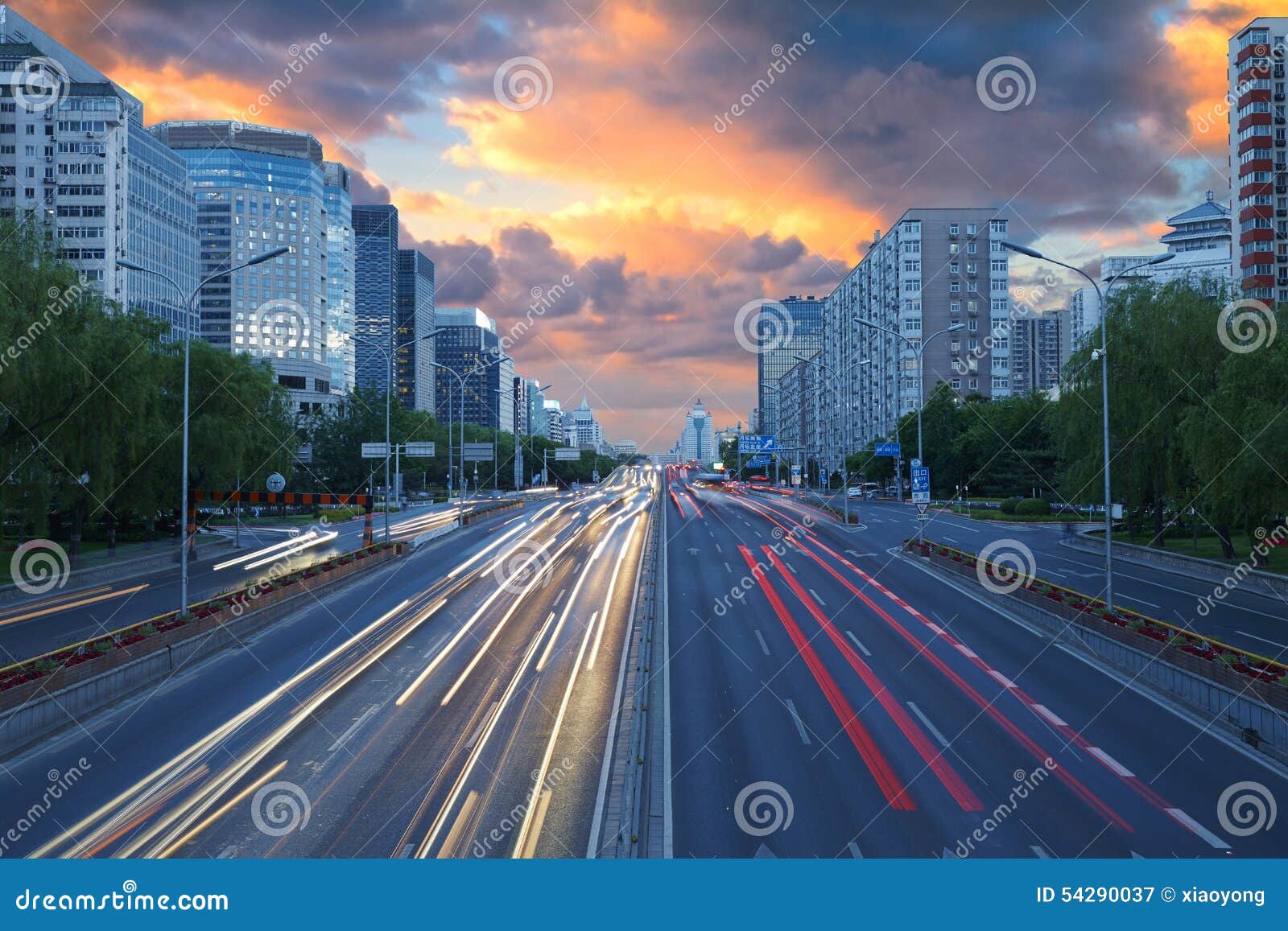 Beijing Finance Street, China Stock Image - Image of china, transport ...