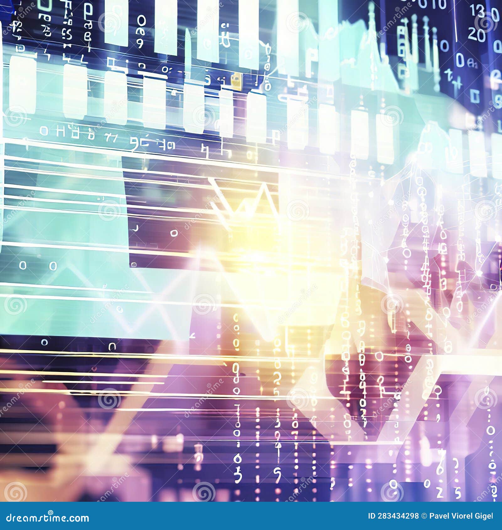 Finance Success, Analyzing Data with Glowing Abstract Computer Graphic ... Finance Success, Analyzing Data with Glowing Abstract Computer Graphic ...