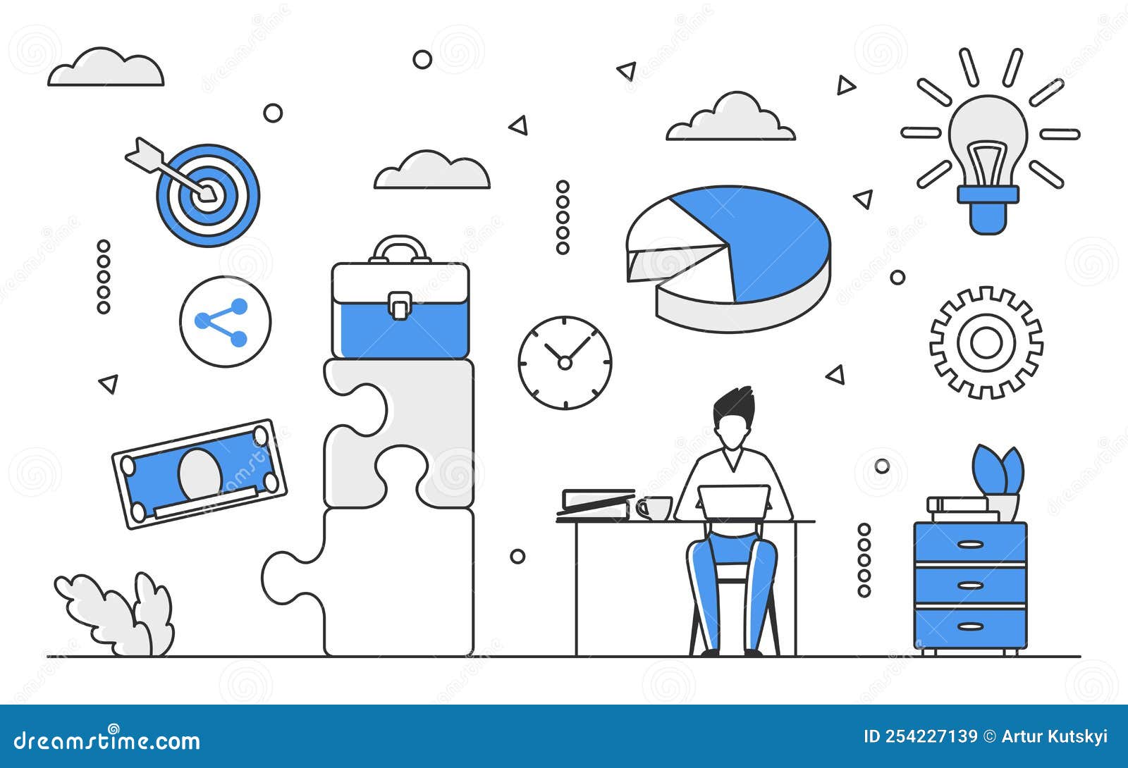 Finance supervisor manager stock vector. Illustration of payment ...