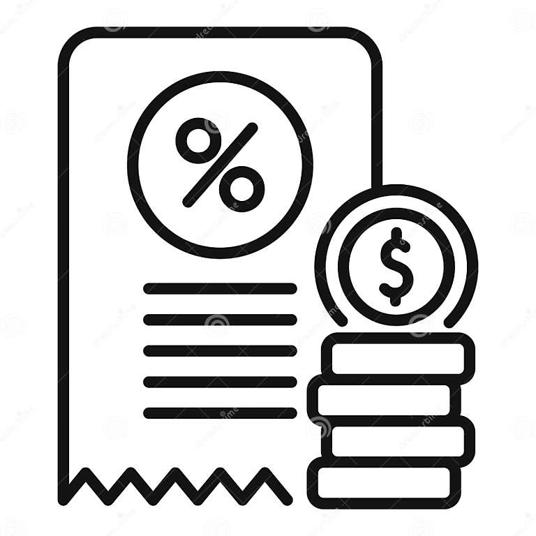 Finance Support Icon Outline Vector. Collateral Access Stock ...