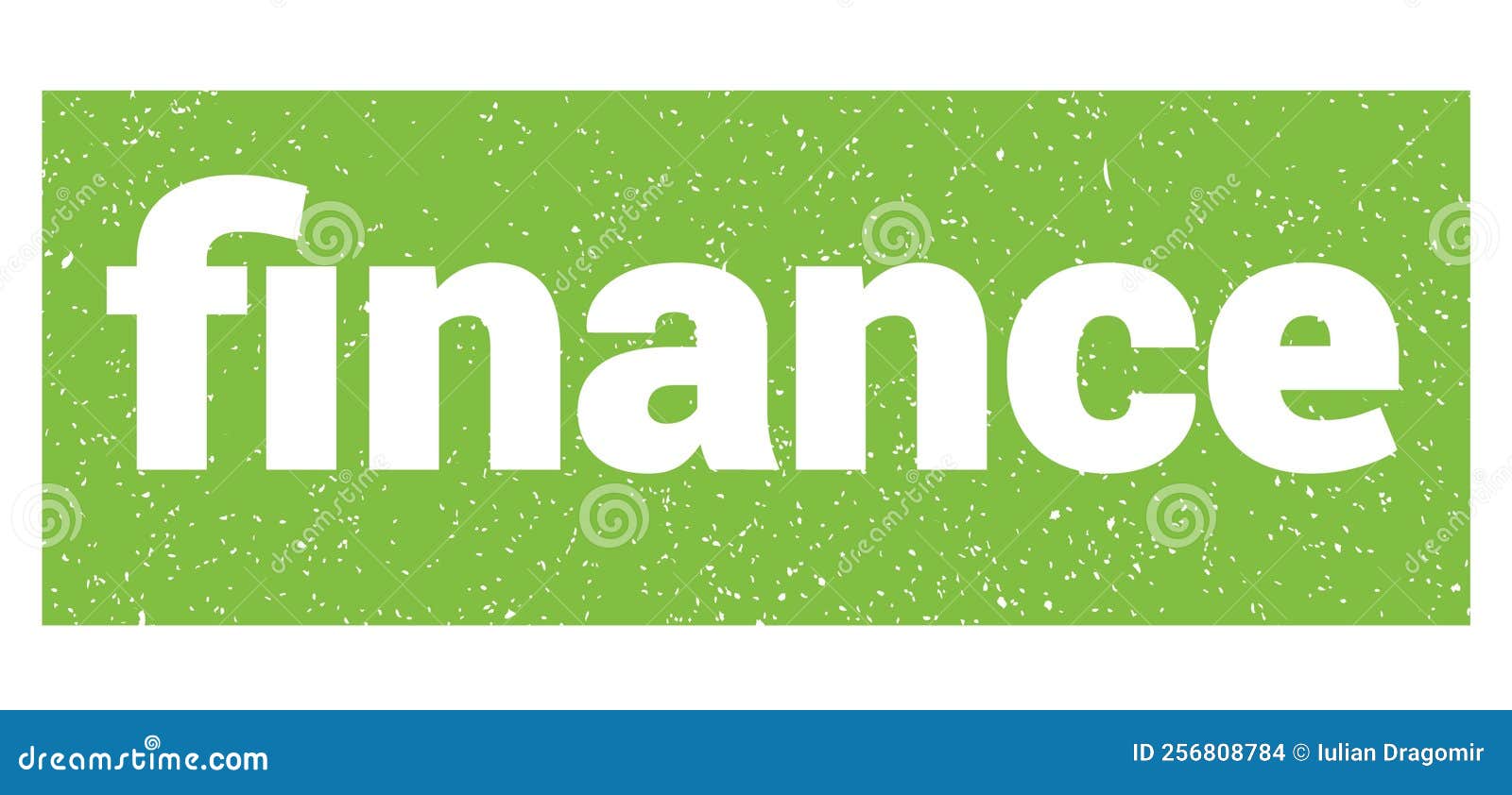 Finance Text Written on Green Stamp Sign Stock Illustration ...