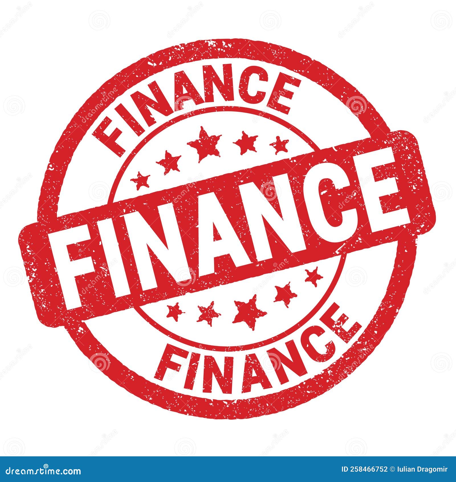 FINANCE Text Written on Red Round Stamp Sign Stock Illustration ...
