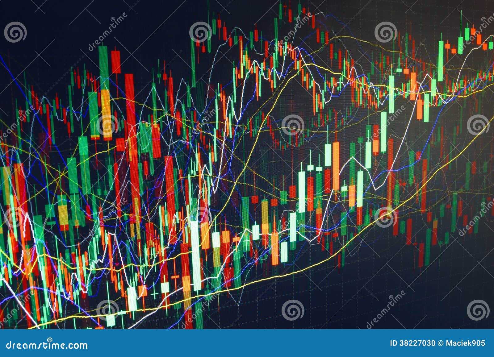 Oil Trade Graph Square Flat Multi Colored Icons Vector Illustration ...