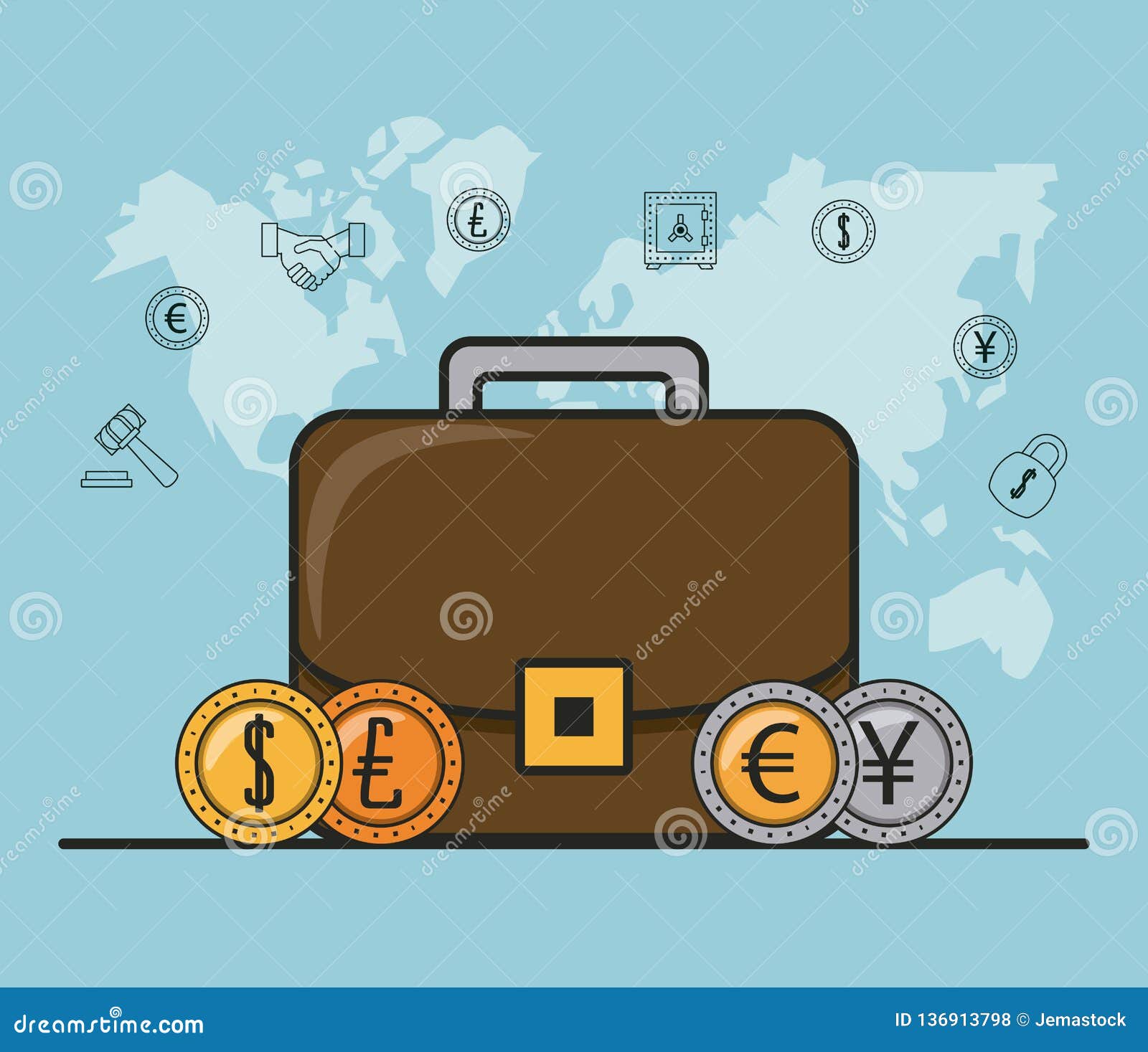 Finance and Trading Cartoon Stock Vector - Illustration of banking ...