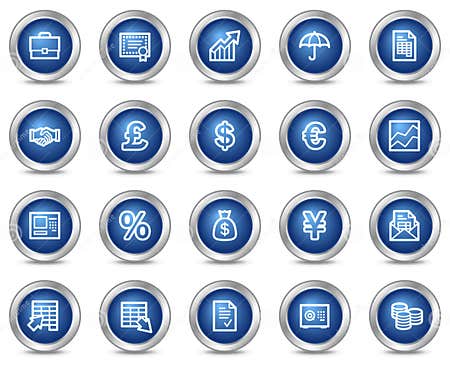 Finance web icons stock vector. Illustration of deposit - 10975351