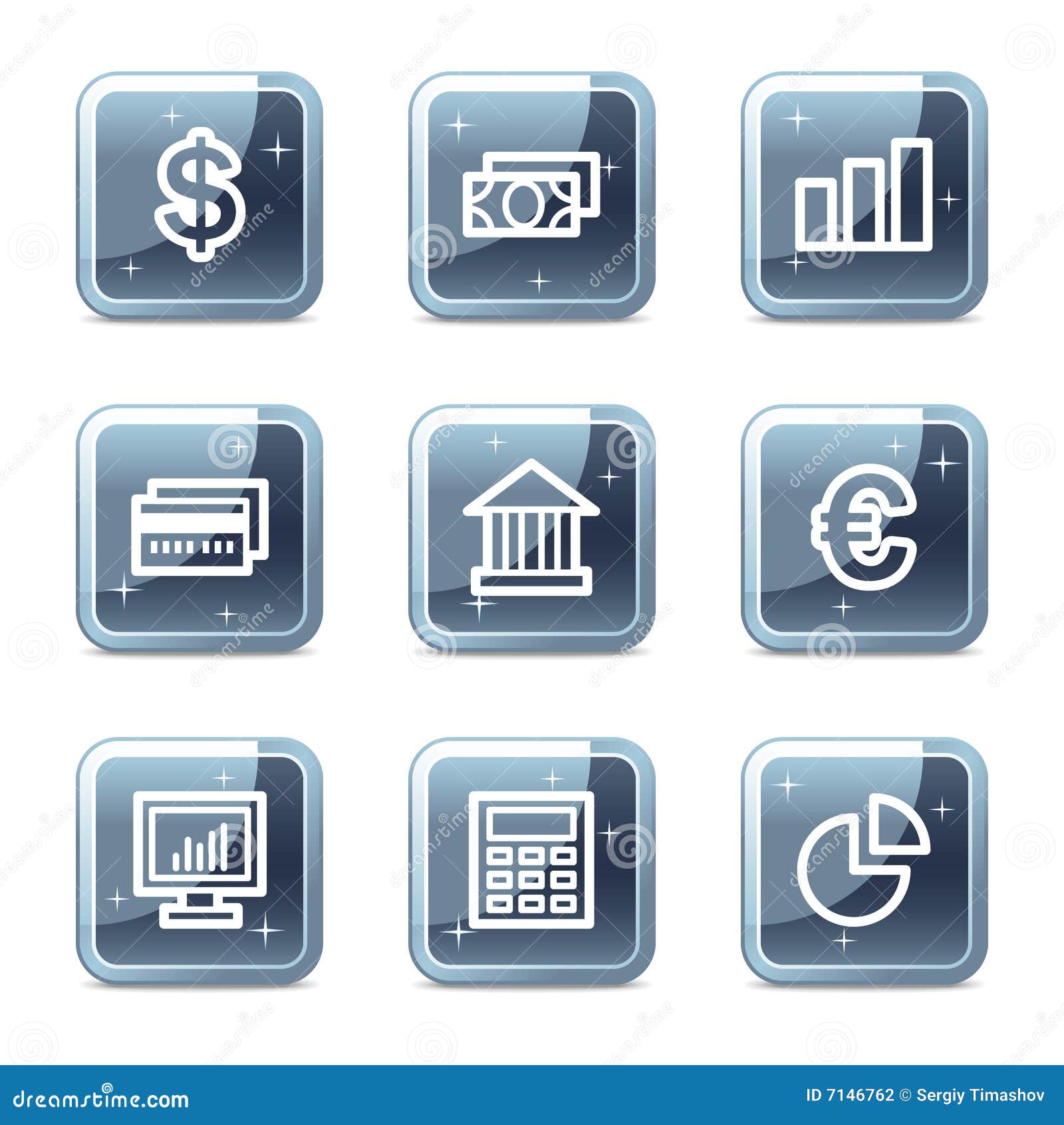 Finance web icons stock vector. Illustration of share - 7146762
