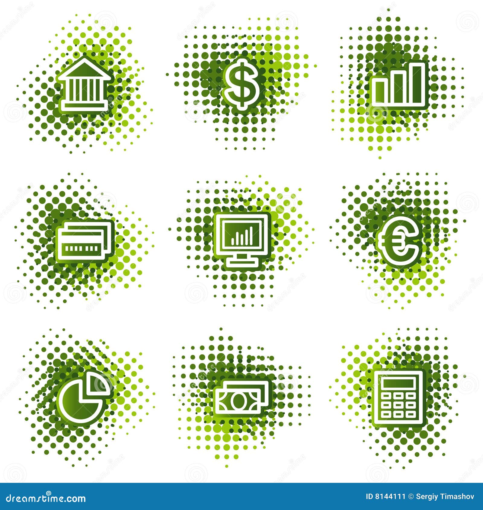 Finance web icons stock vector. Illustration of internet - 8144111