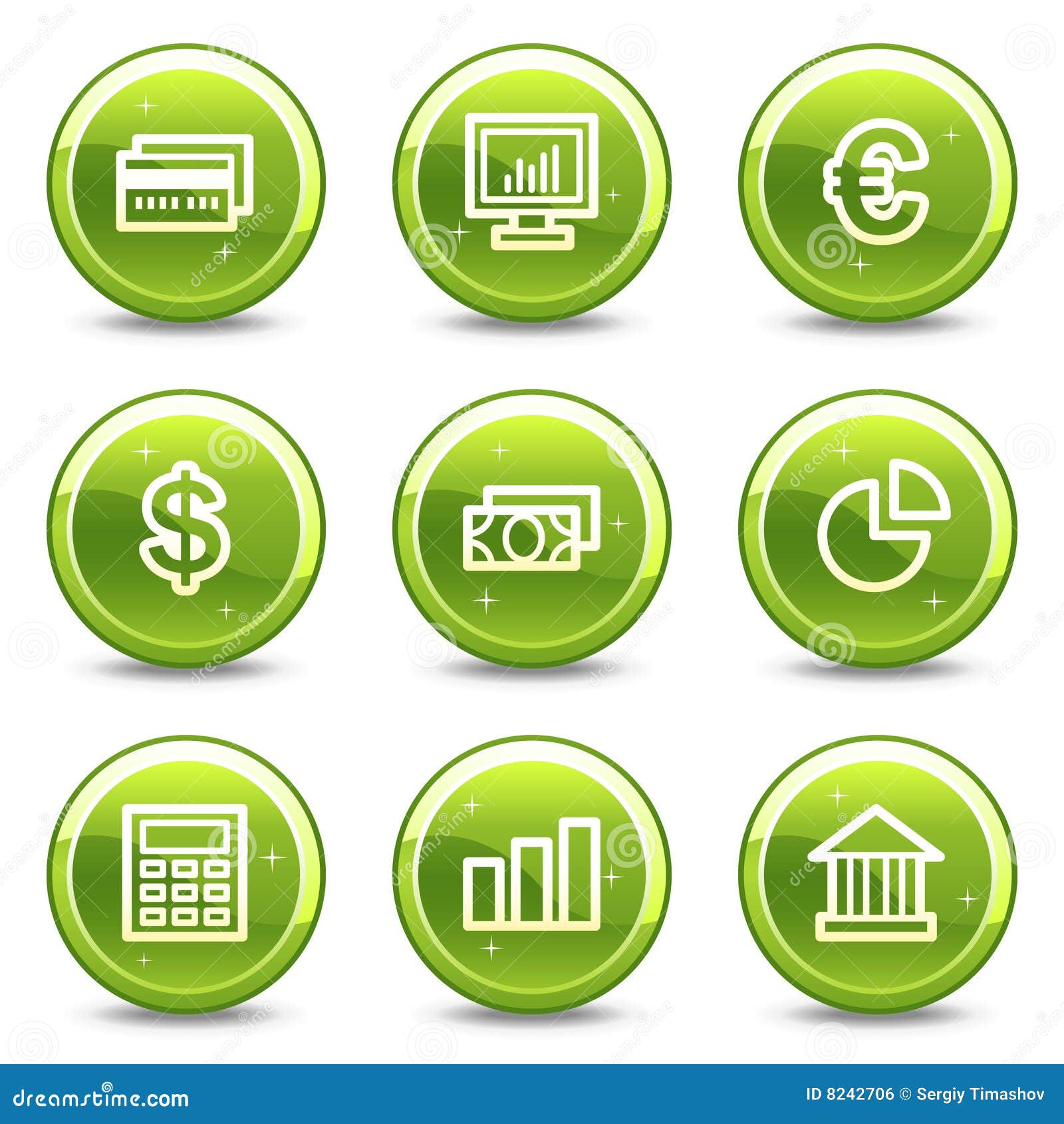 Finance web icons stock vector. Illustration of chart - 8242706