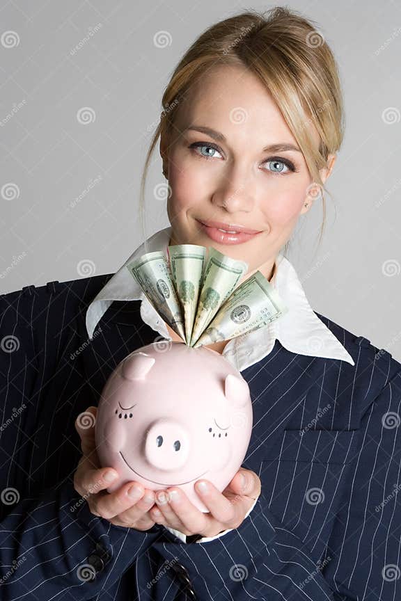 Finance Woman stock image. Image of save, caucasian, budget - 9094607