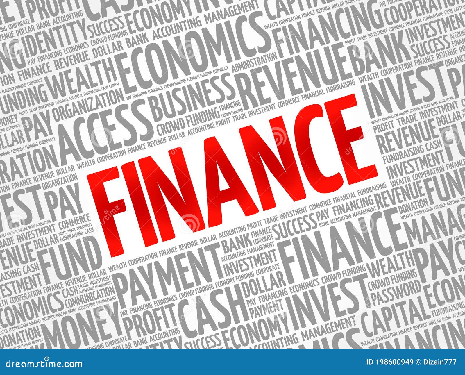 FINANCE word cloud stock illustration. Illustration of interst - 198600949