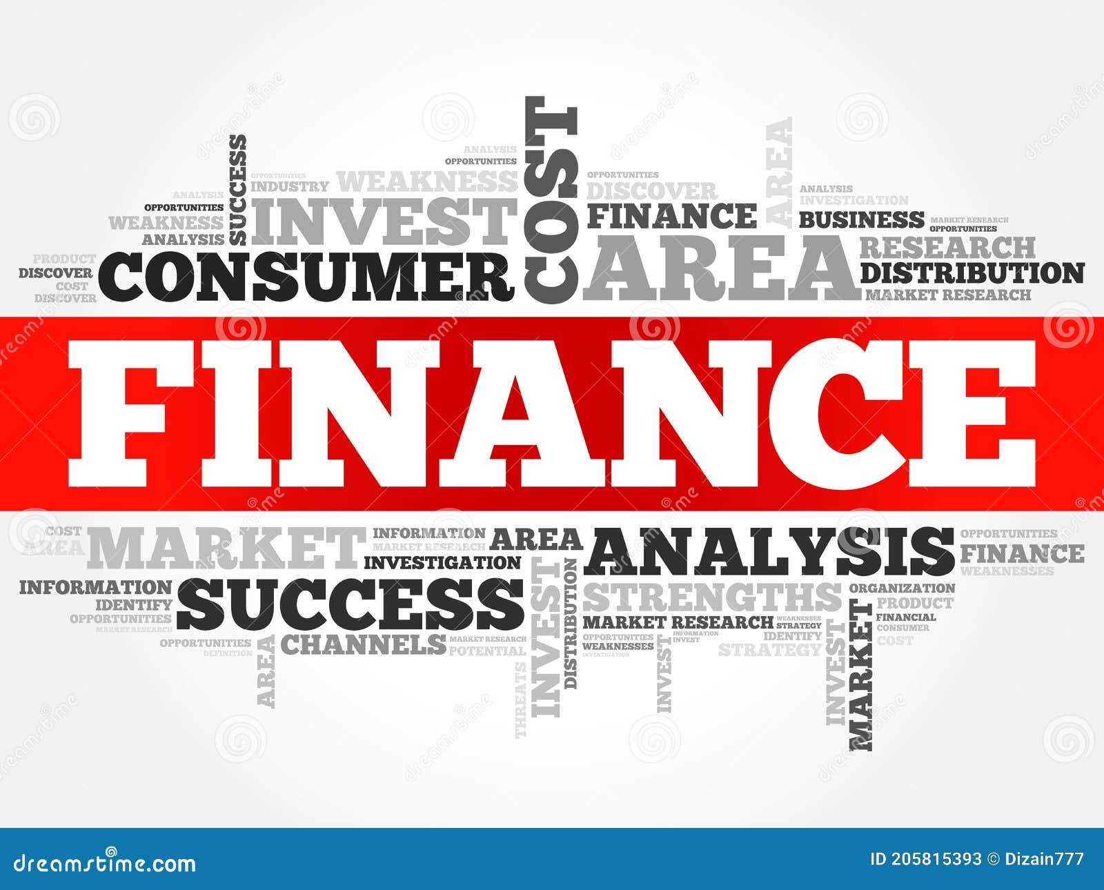 FINANCE word cloud stock illustration. Illustration of investor - 205815393