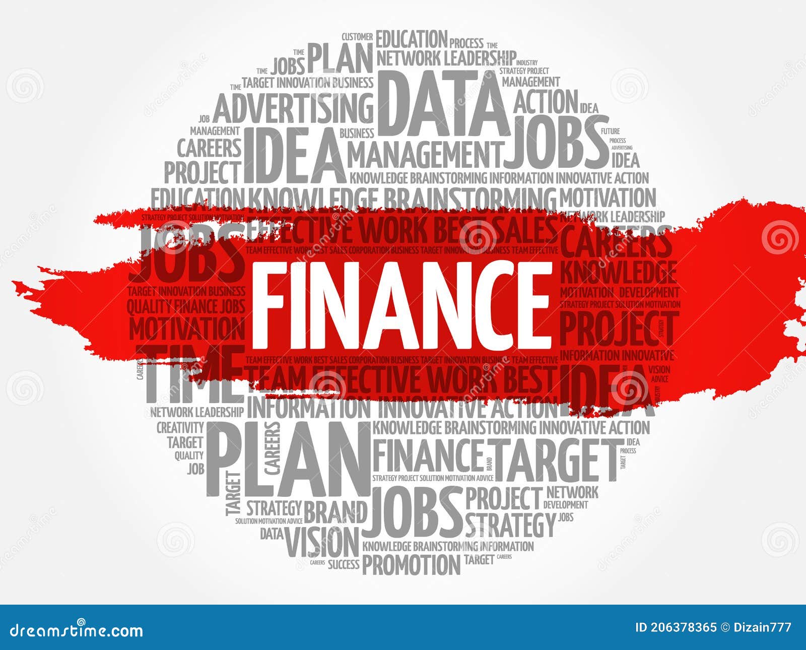 FINANCE word cloud stock illustration. Illustration of investor - 206378365
