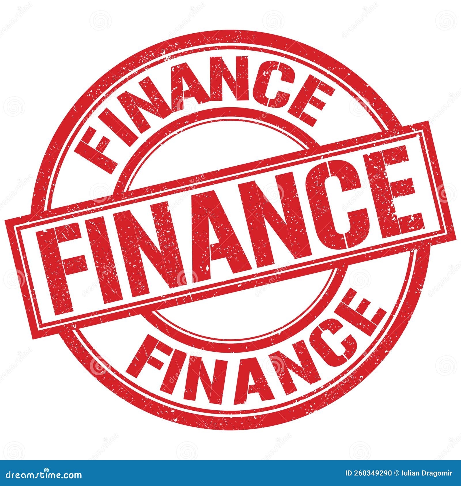 FINANCE Written Word on Red Stamp Sign Stock Illustration ...
