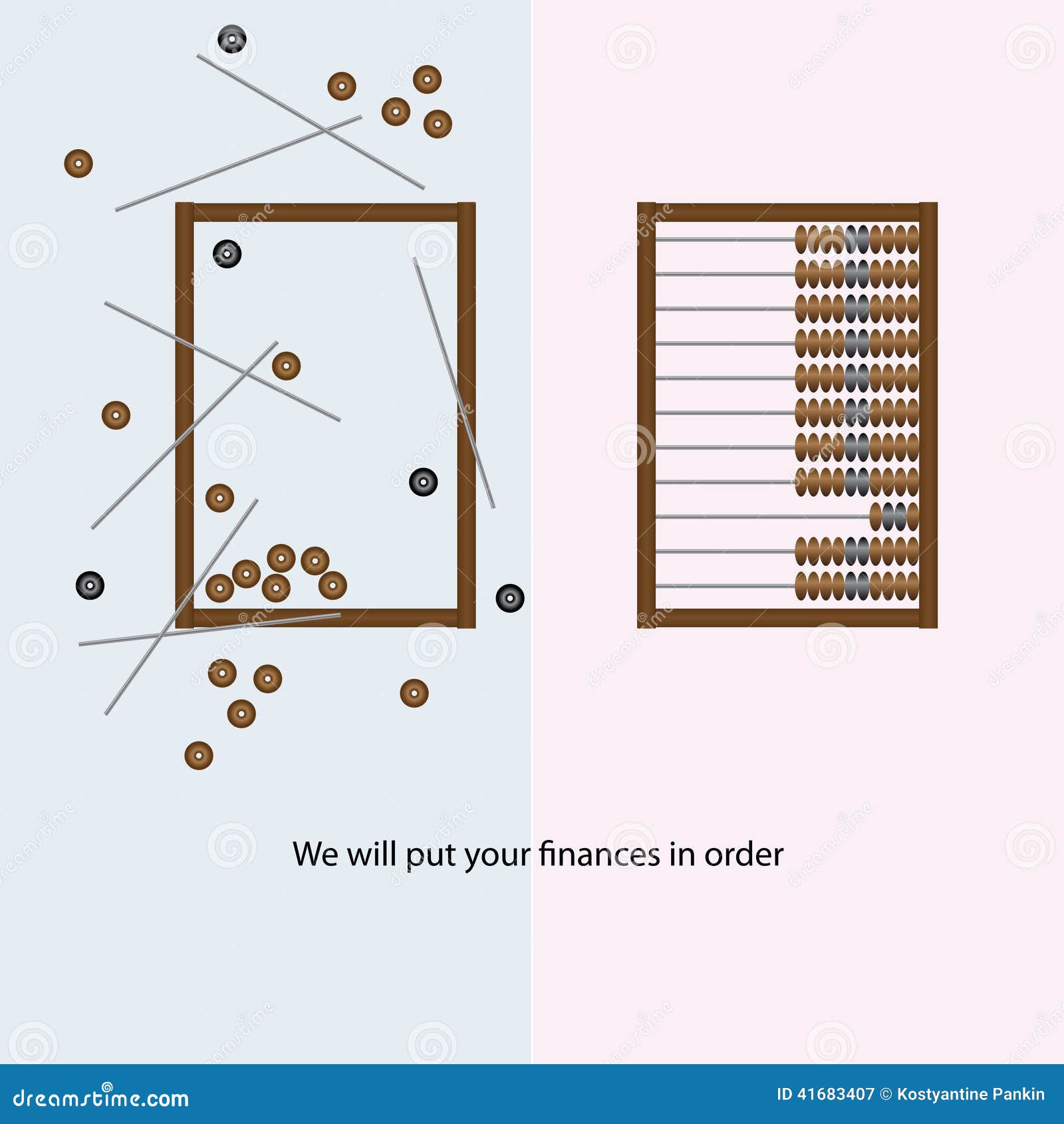 Finances in order stock illustration. Illustration of financial - 41683407