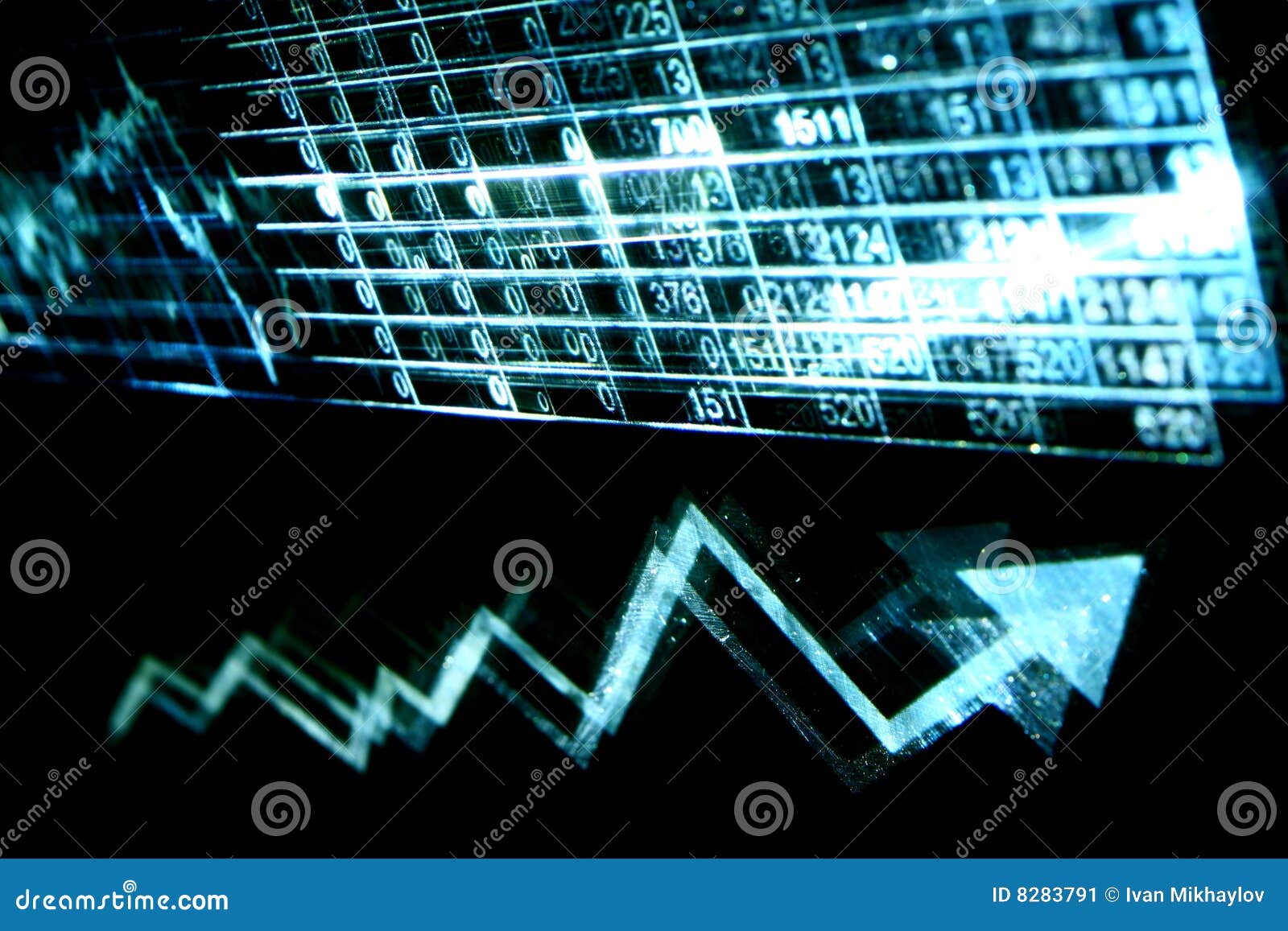 Financial Abstract Background Stock Illustration - Illustration of data ...