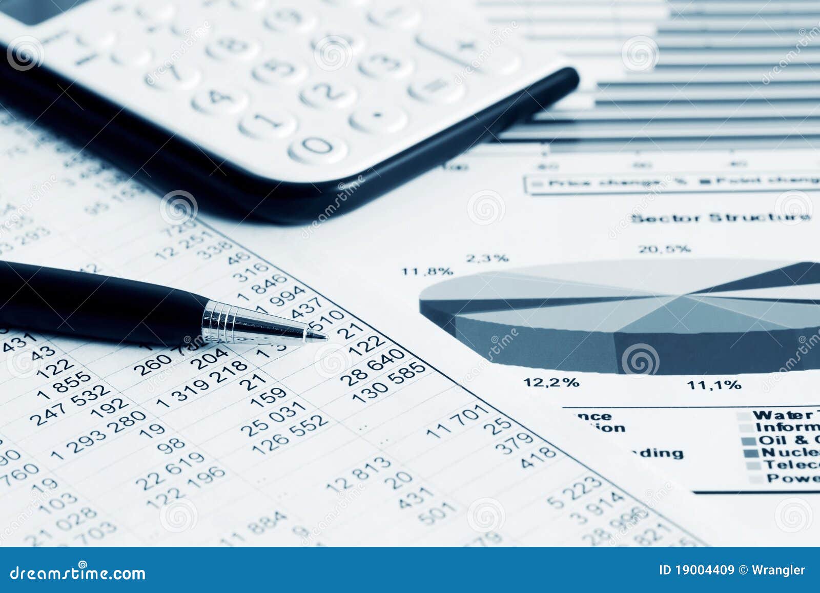 Financial Accounting Stock Market Graphs Charts Stock Image - Image of ...