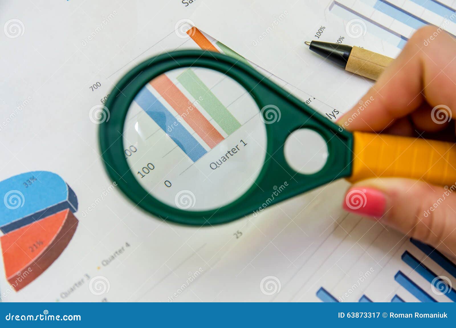 Financial Accounting Graphs Analysis Stock Image - Image of mathematics ...