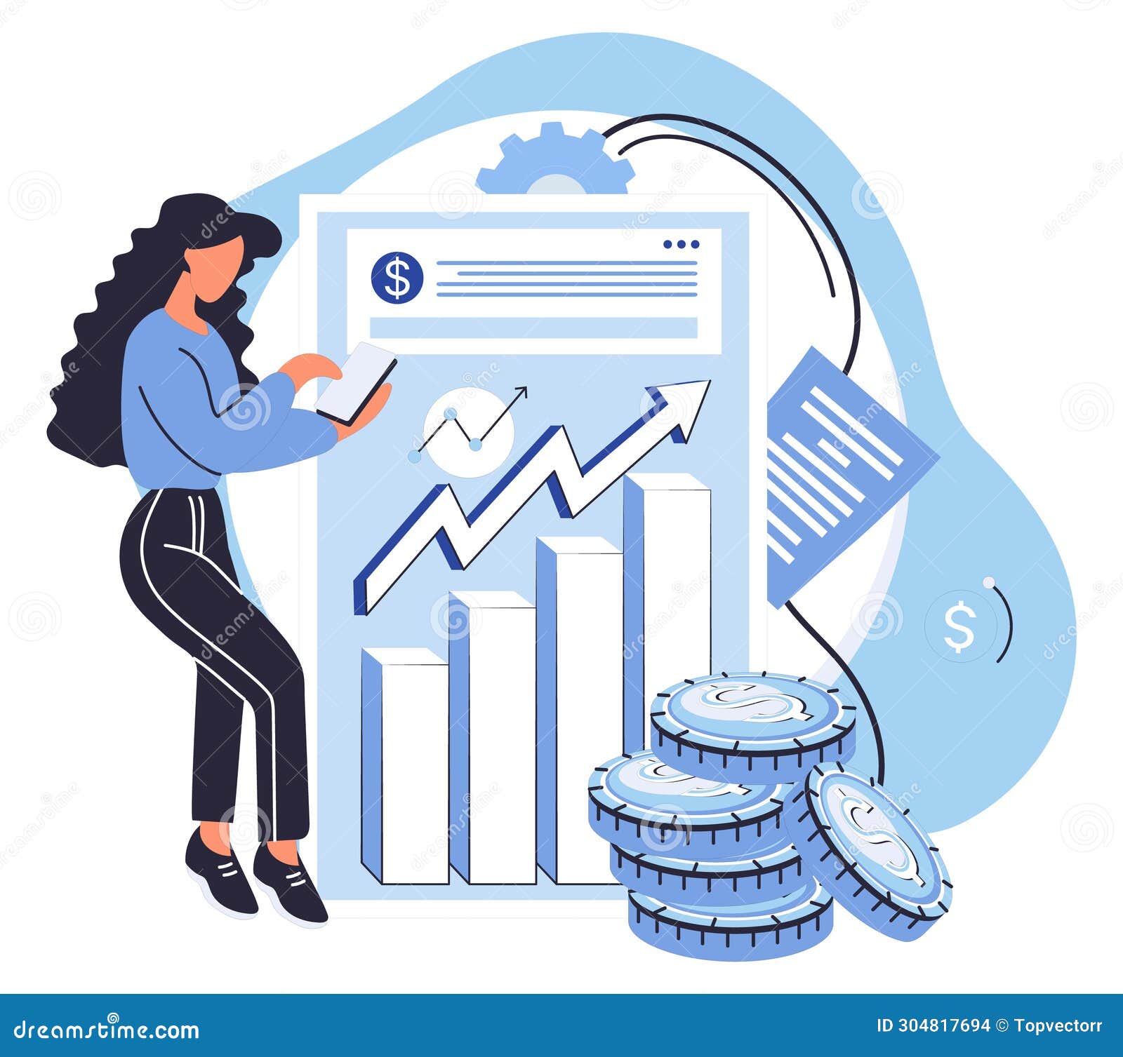 Accounting Choices Line Icons Collection. Accruals, Depreciation ...