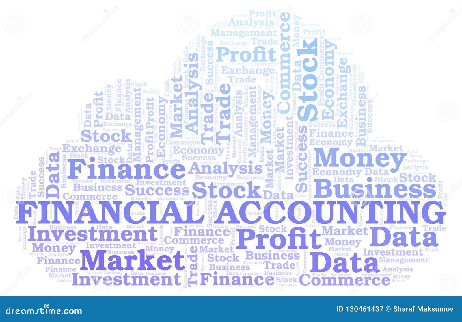 Financial Accounting Word Cloud. Stock Illustration - Illustration of ...