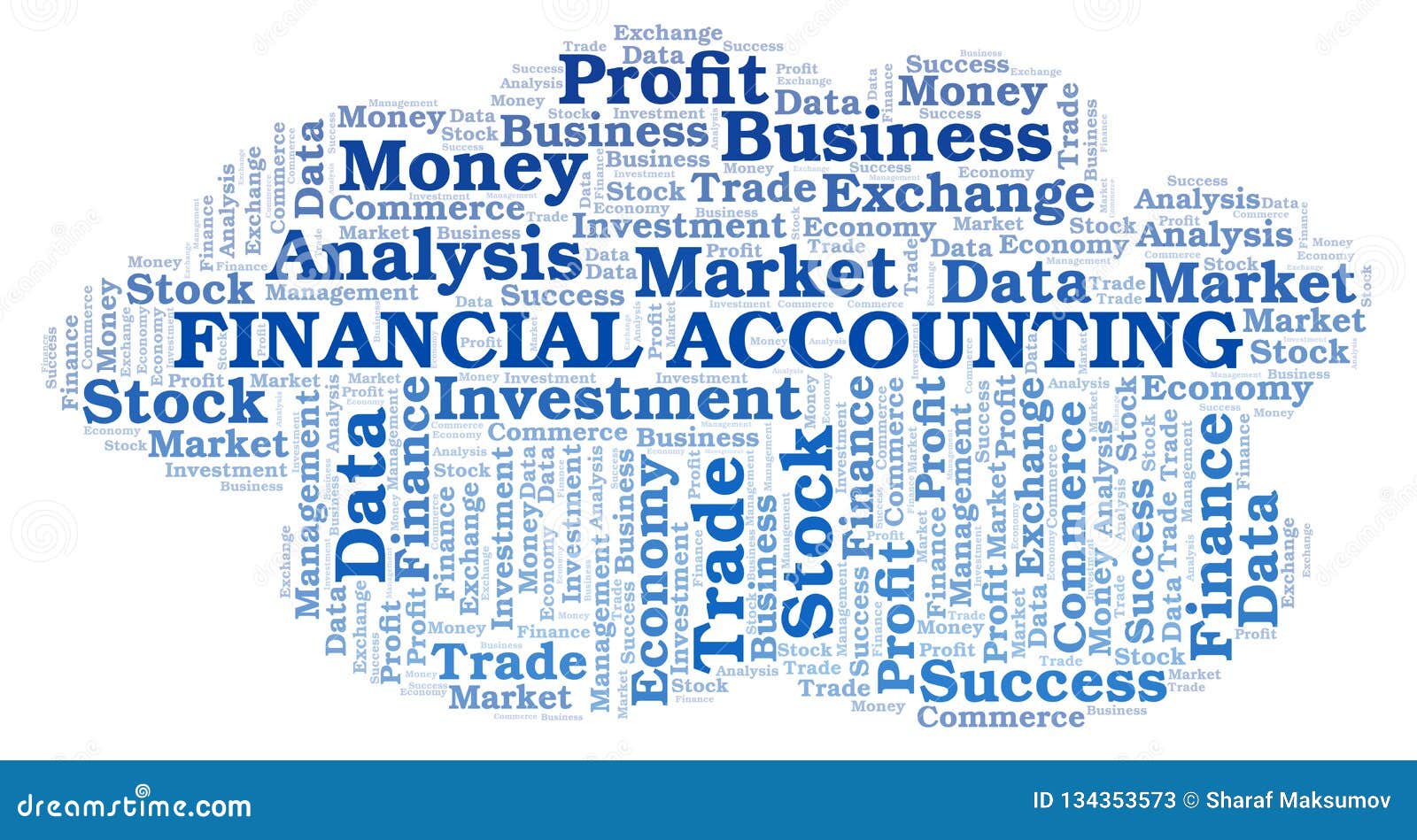 Financial Accounting Word Cloud Stock Illustration - Illustration of ...