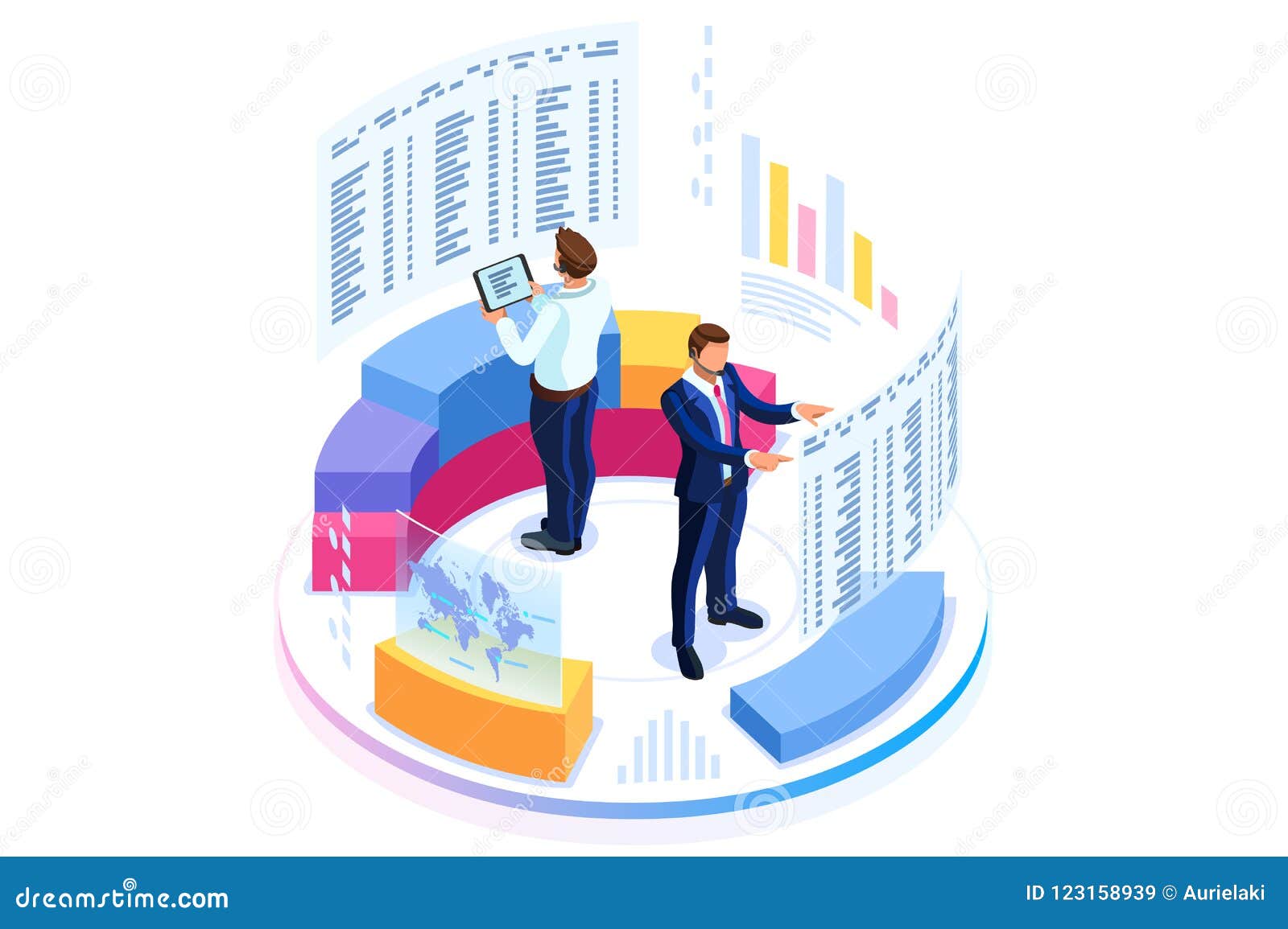 Financial Consulting for Business Banner Stock Vector - Illustration of ...