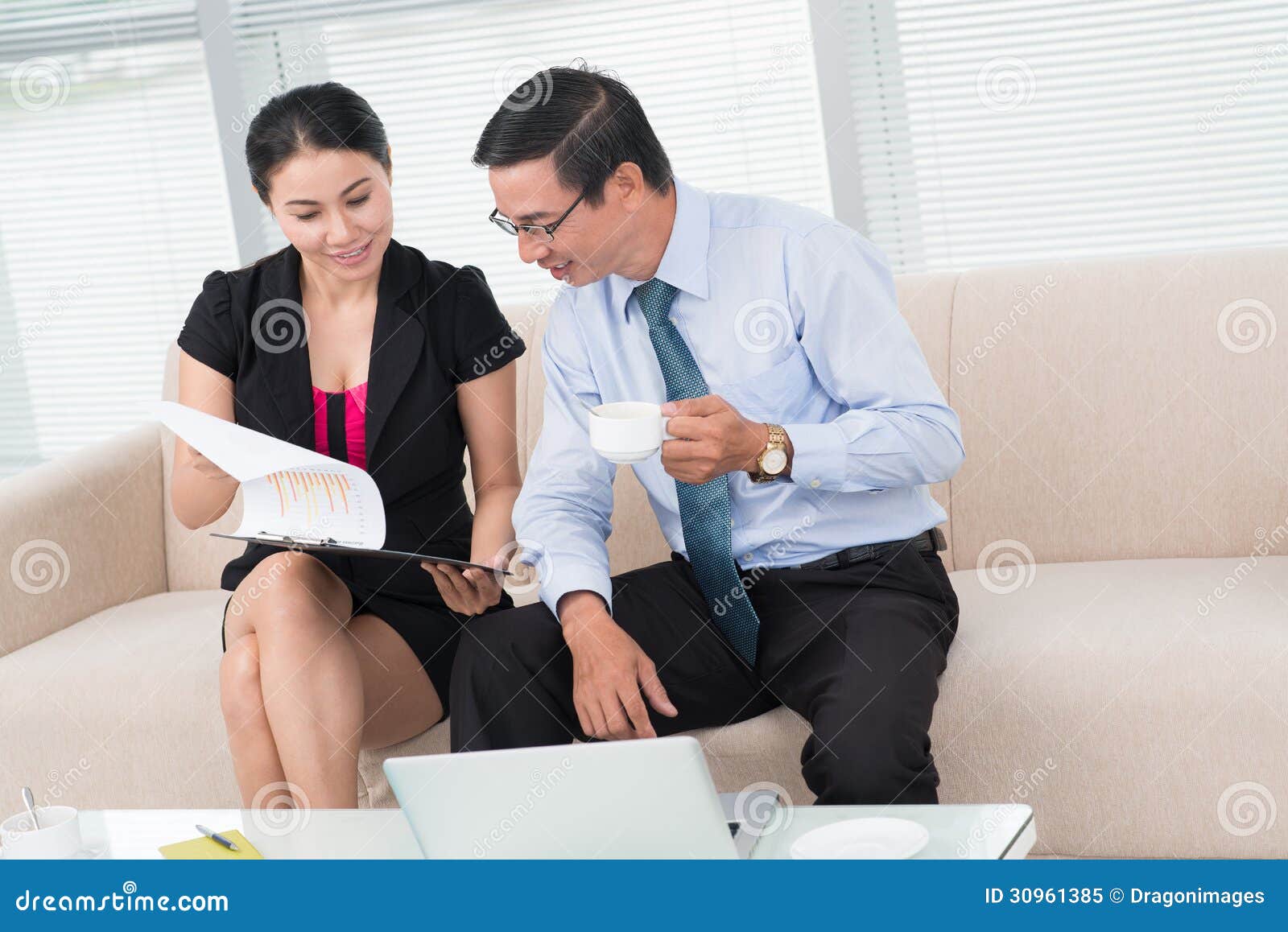 Financial advising stock image. Image of formalwear, discussing - 30961385