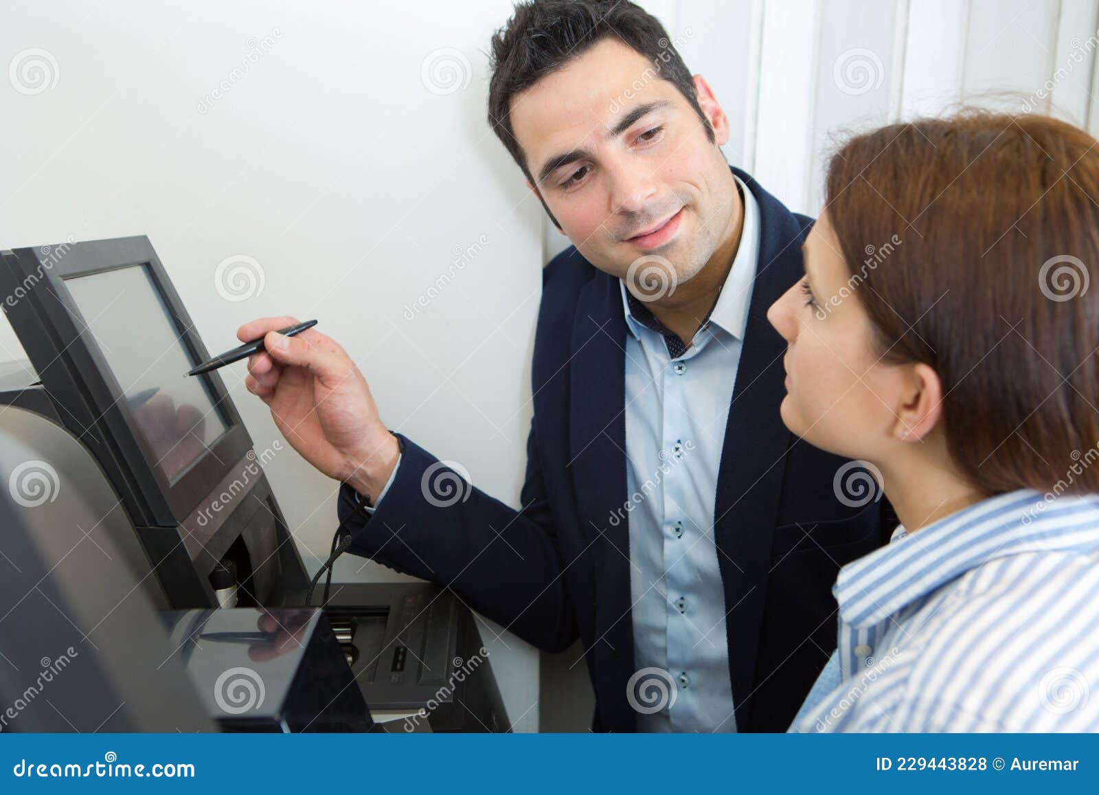 Financial Advisor Helping Female Customer Stock Photo - Image of ...