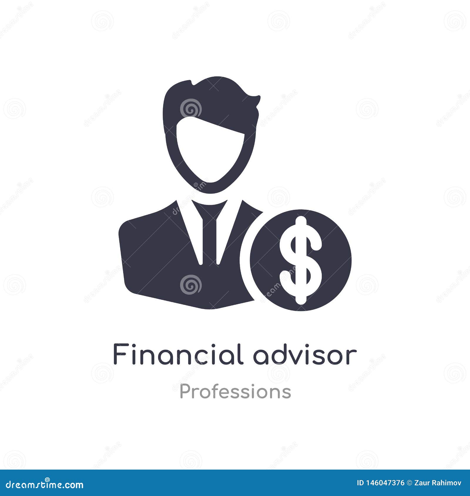 Financial Advisor Icon. Isolated Financial Advisor Icon Vector ...