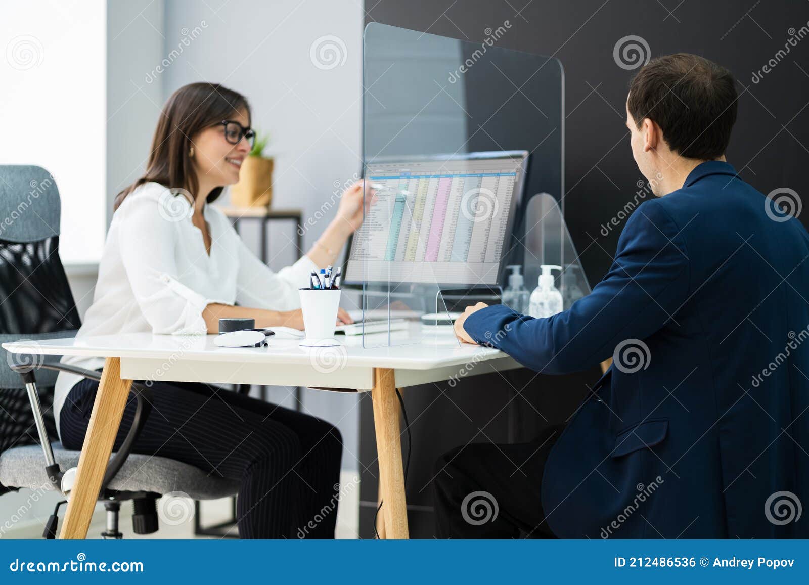 Financial Advisor Meeting with Client Customer Stock Photo - Image of ...