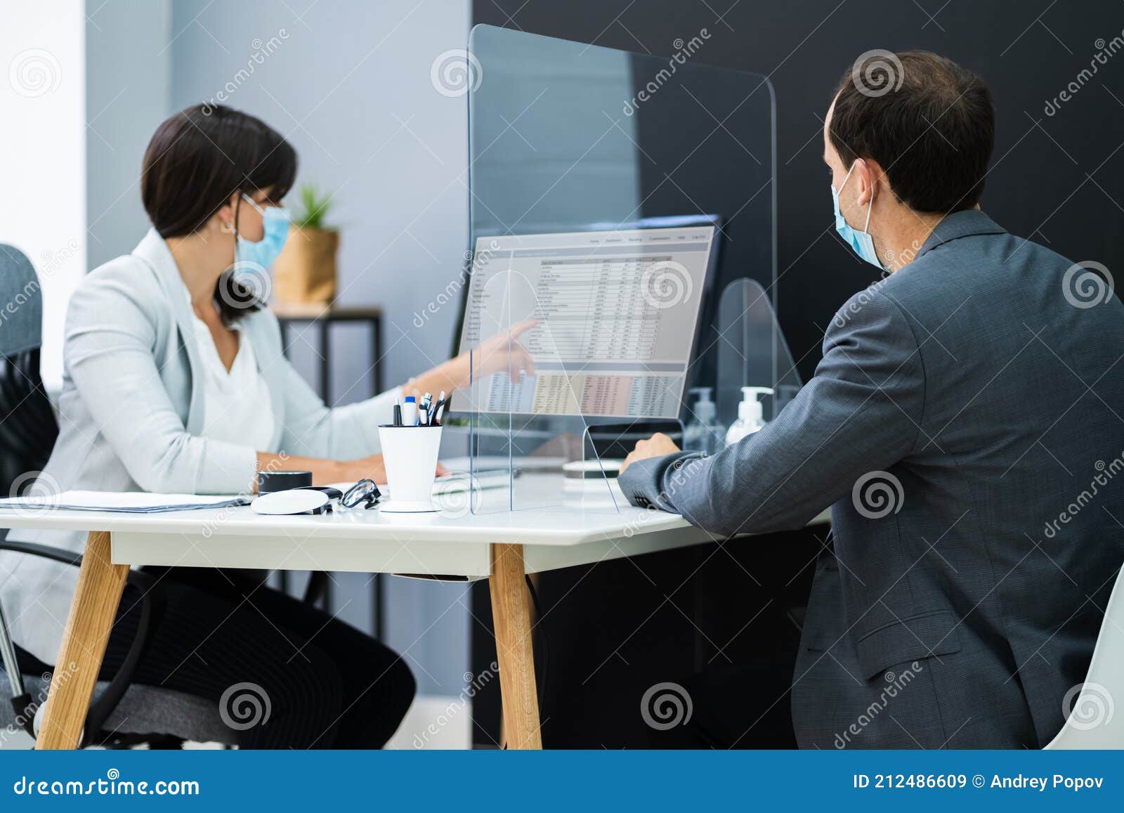 Financial Advisor Meeting with Client Customer Stock Image - Image of ...