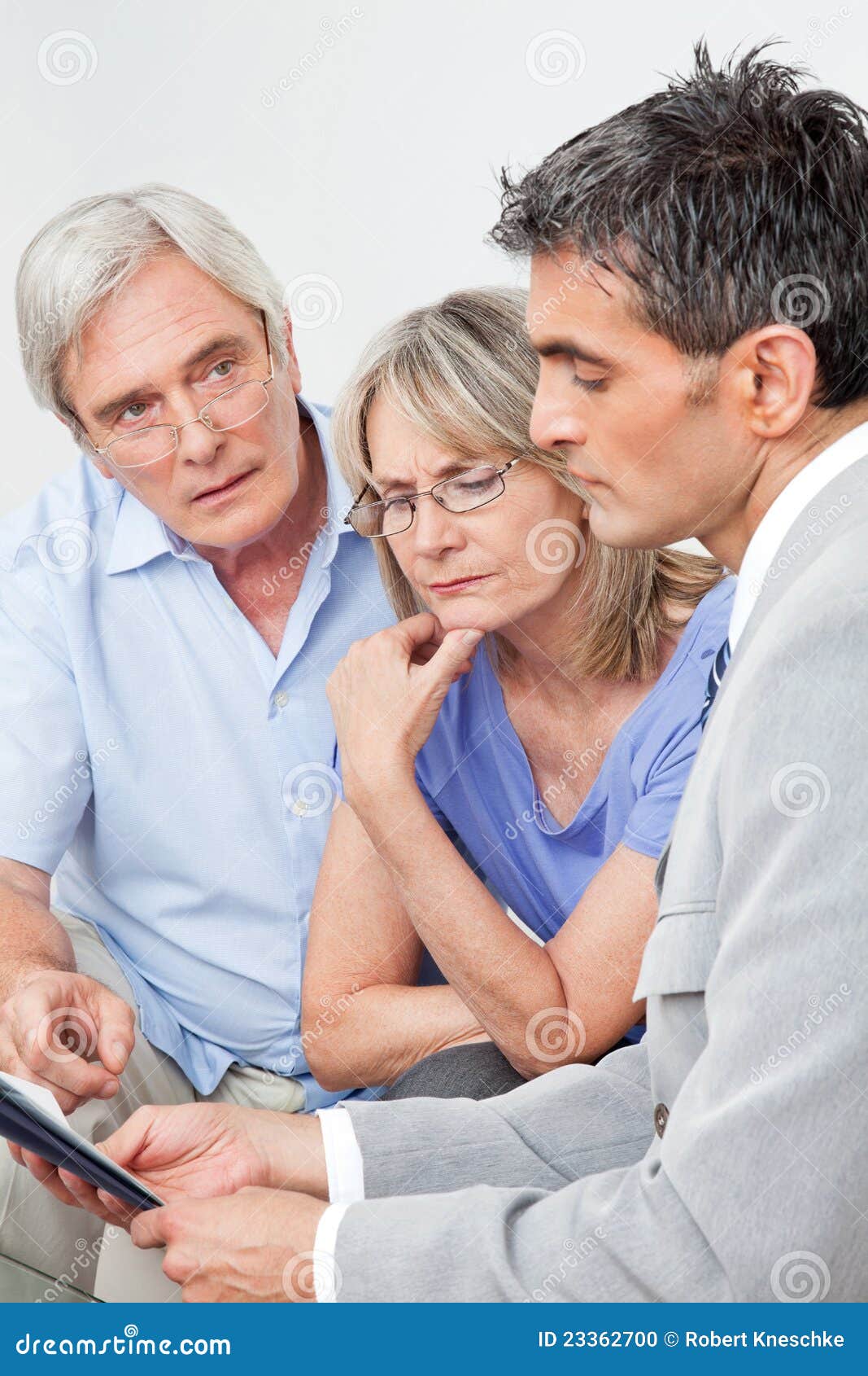 Financial Advisor Talking To Senior Stock Photo - Image of adviser ...