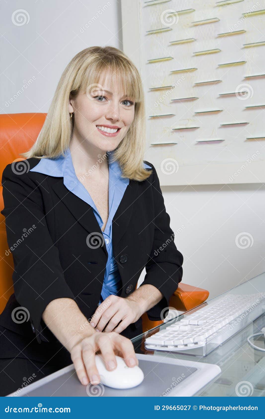 Financial Advisor Using Computer Stock Image - Image of fringe ...