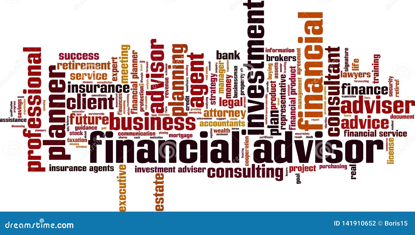 Financial Advisor Word Cloud Stock Vector - Illustration of durable ...
