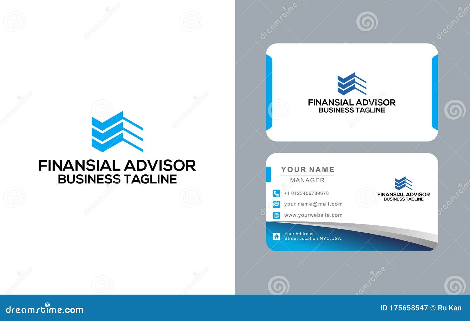 Financial Advisors Logo editorial photography. Illustration of ...