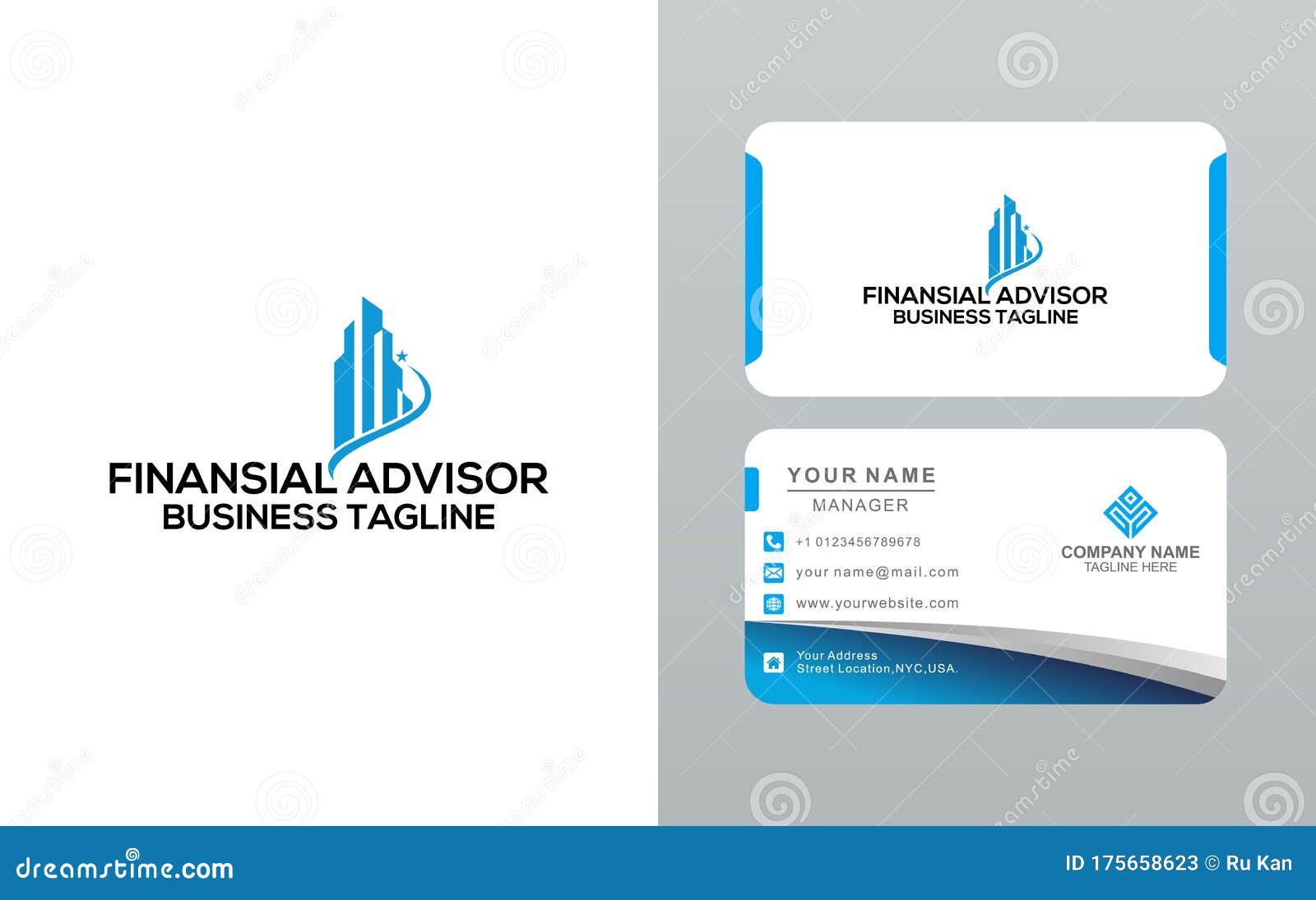 Financial Advisors Logo editorial stock photo. Illustration of ...