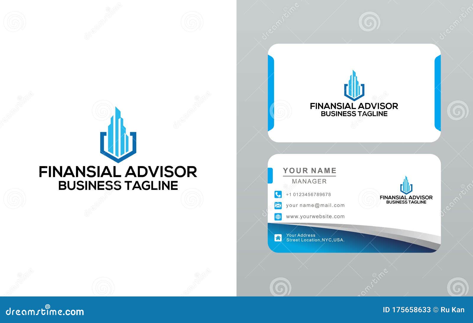 Financial Advisors Logo editorial stock photo. Illustration of abstract ...