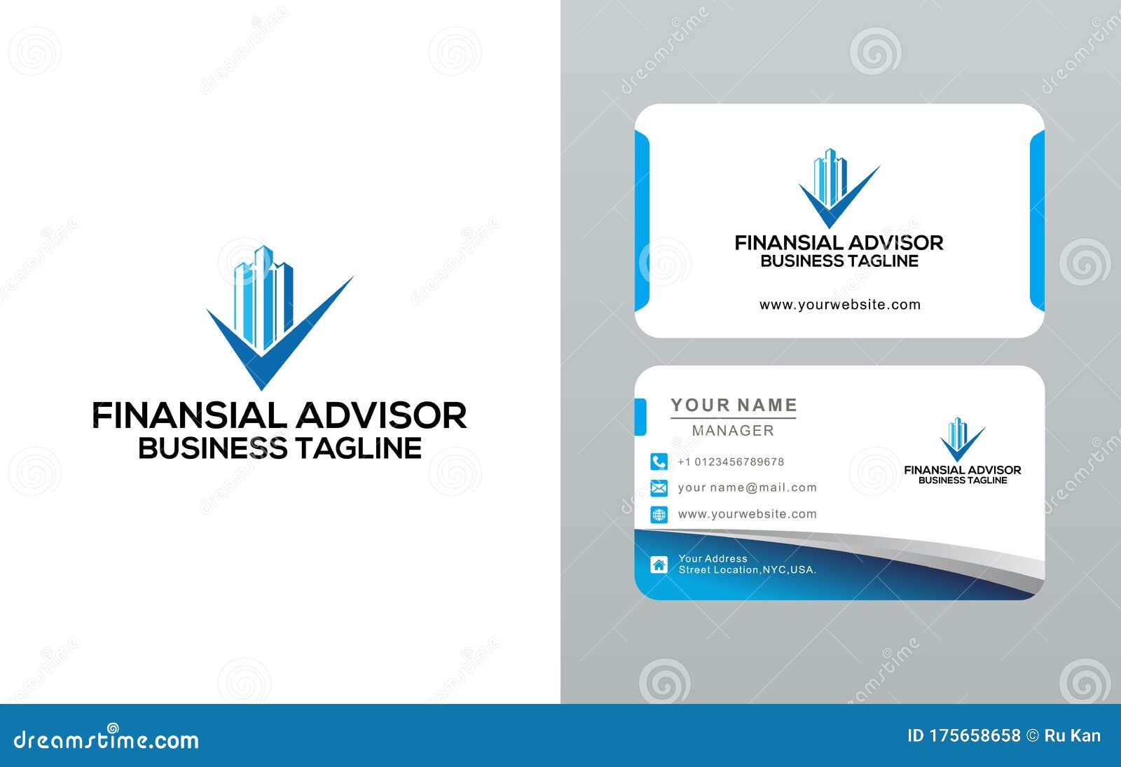 Financial Advisors Logo editorial stock photo. Illustration of ...
