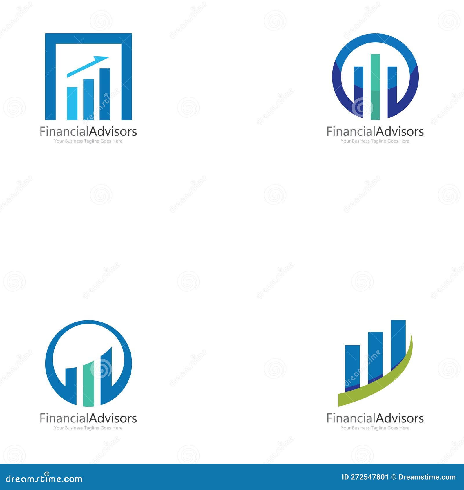 Financial Advisors Logo Design Template Vector Icon. Stock Vector ...