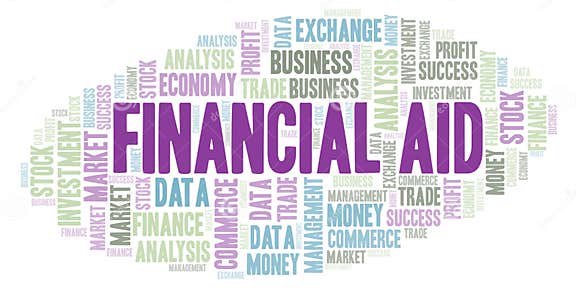 Financial Aid word cloud. stock illustration. Illustration of business ...