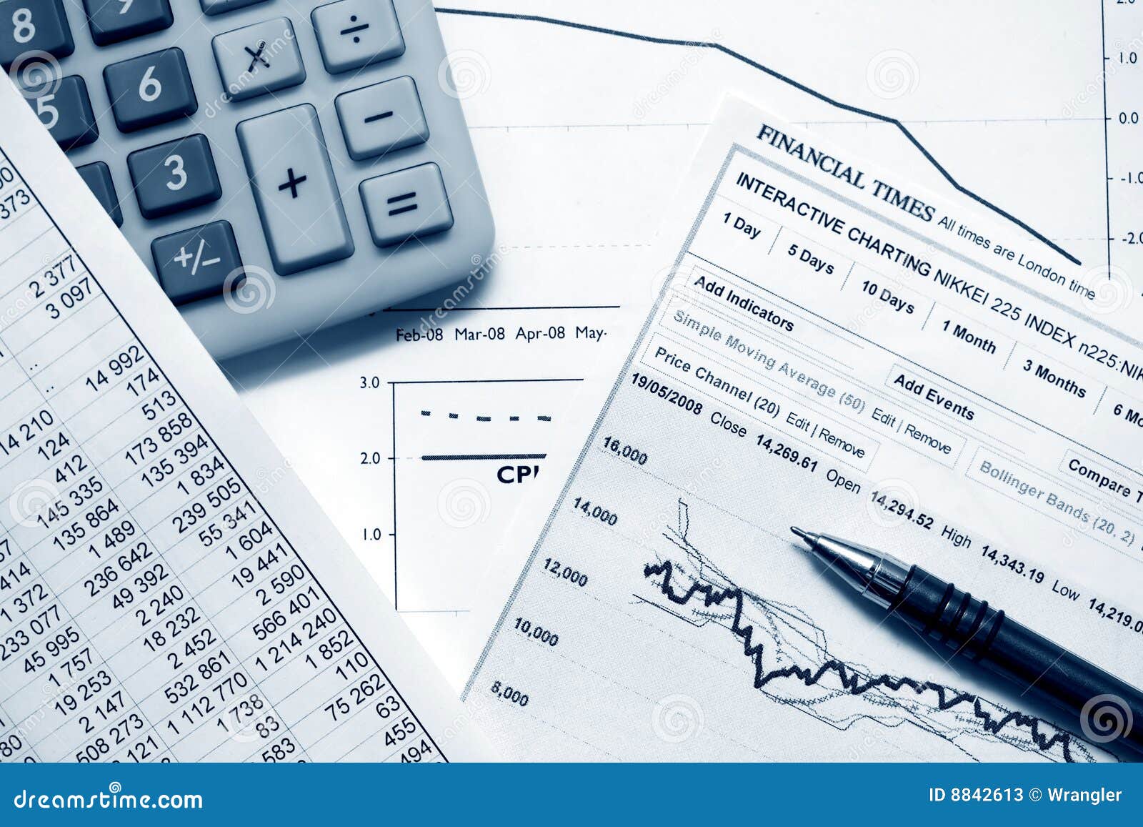 Financial Analysis and Accounting Stock Image - Image of economy ...